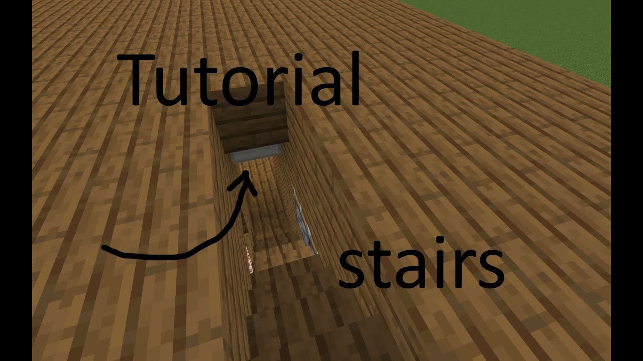 Minecraft Tutorial secret stairs in the flour on bedrock! - YouTube