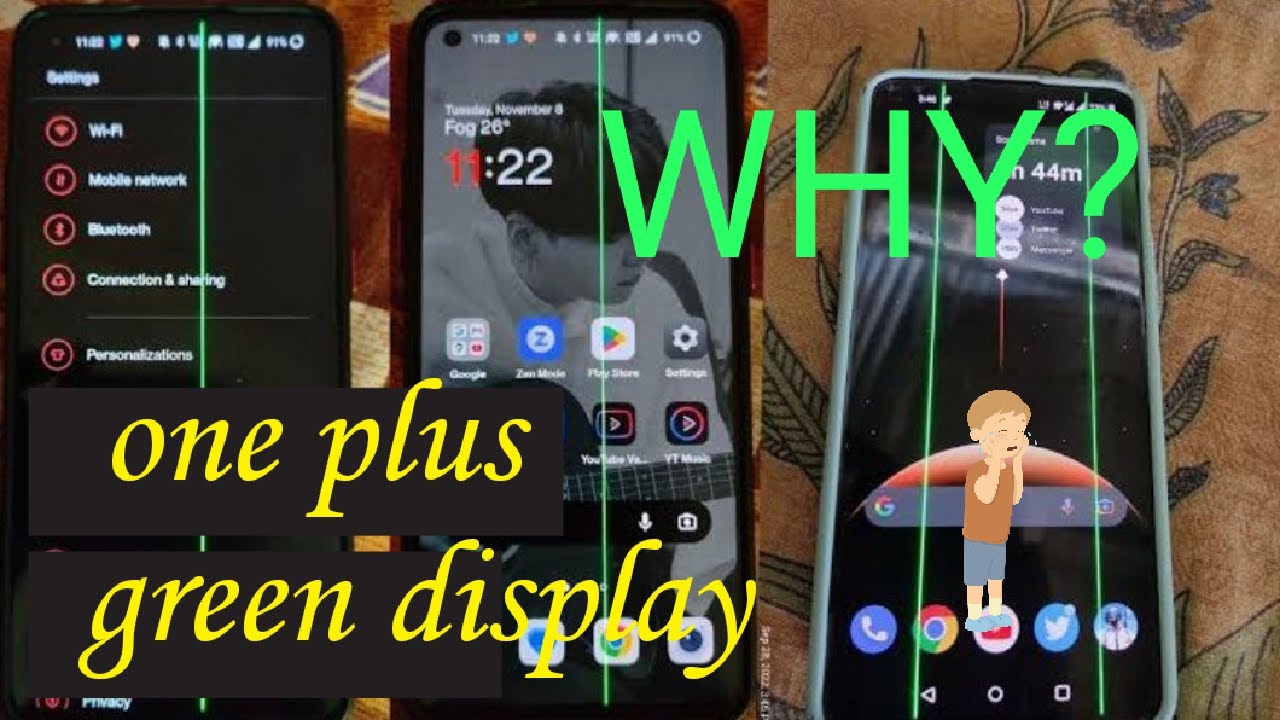 WHY?? ONE PLUS GREEN LINE COMES AFTER UPDATE.. - YouTube
