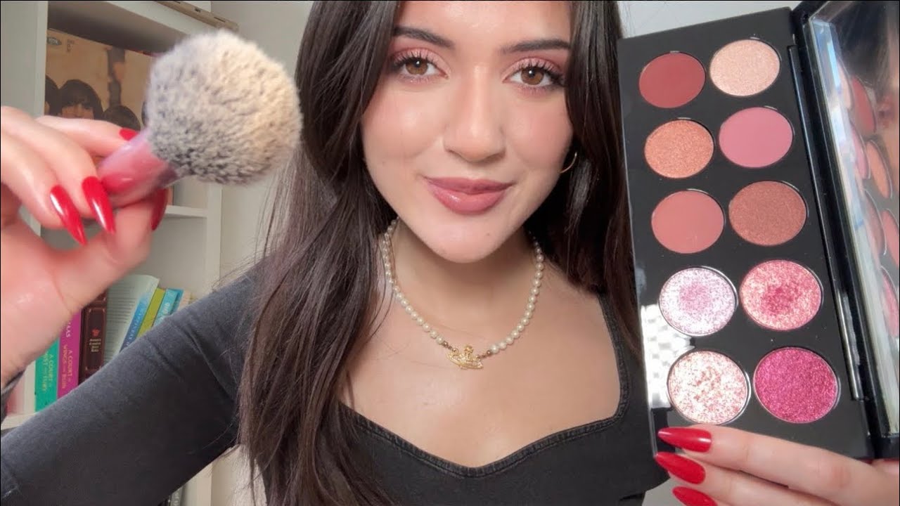 ASMR Doing Your Makeup & My Makeup with New Luxury Makeup Products ...