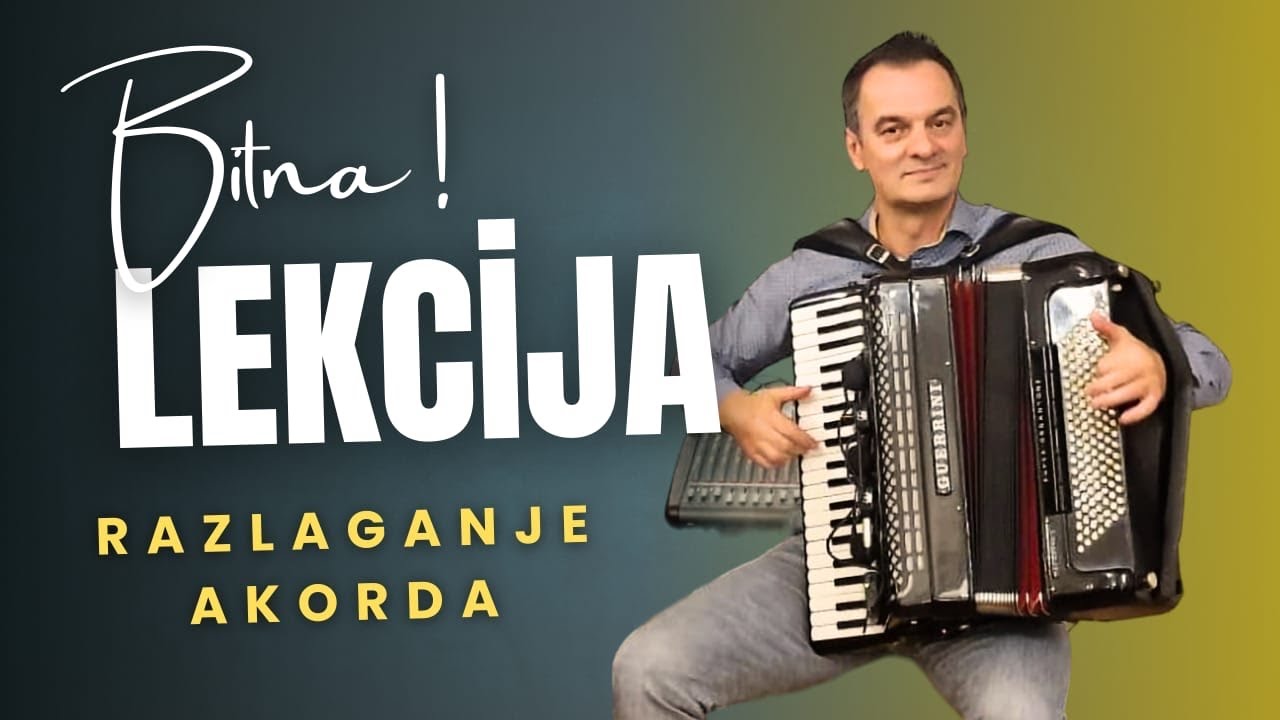 Razlaganje akorda na harmonici - jako bitna lekcija - YouTube