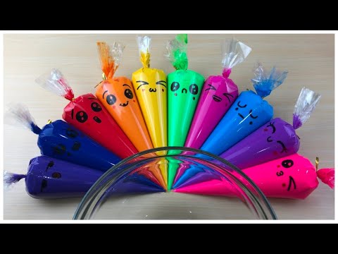 ASMR Slime | Rich Shade Colorful Rainbow Glossy Slime, Making Slime ...
