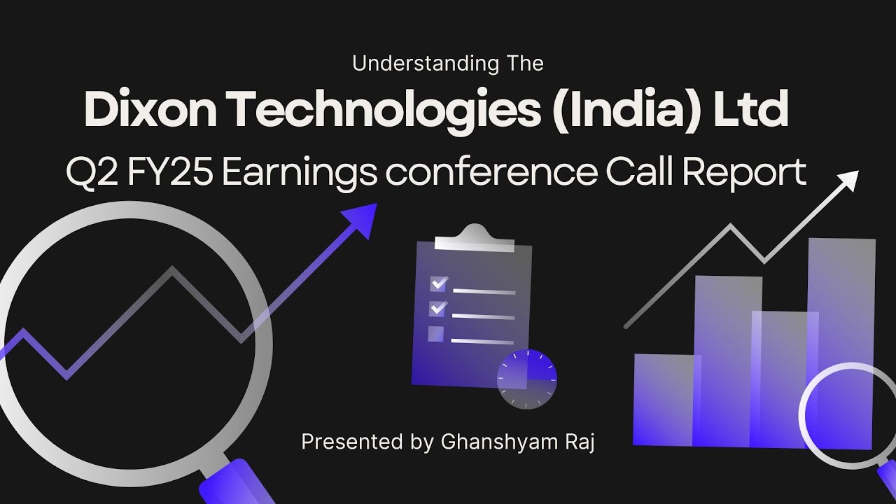 Dixon Technologies - India’s leading electronics contract manufacturer Q2 FY24-25 Concall - YouTube