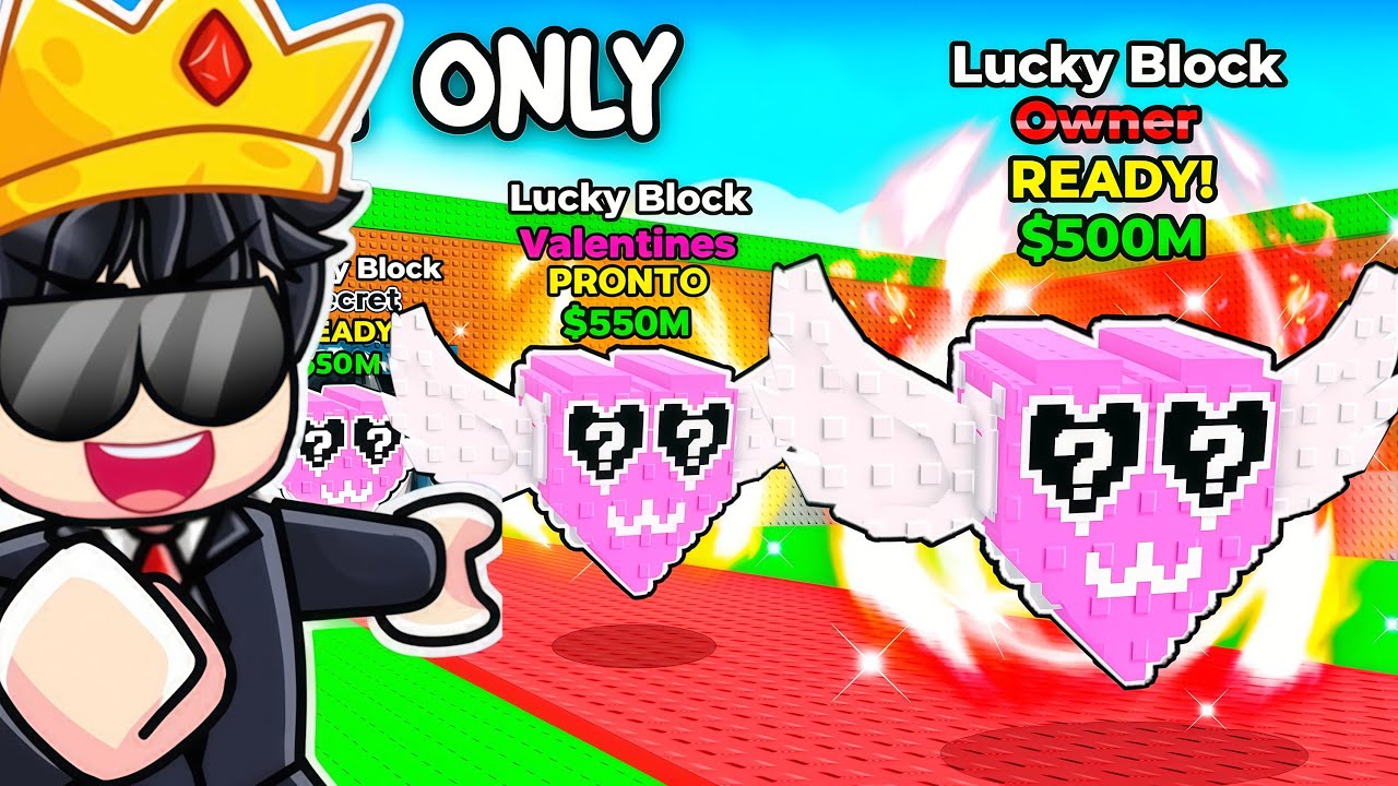 0 to 100 TRILLION Using HEART LUCKY BLOCK in Steal a Brainrot Roblox ...
