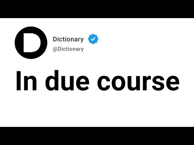 Yes Of Course Definition C Id Courses