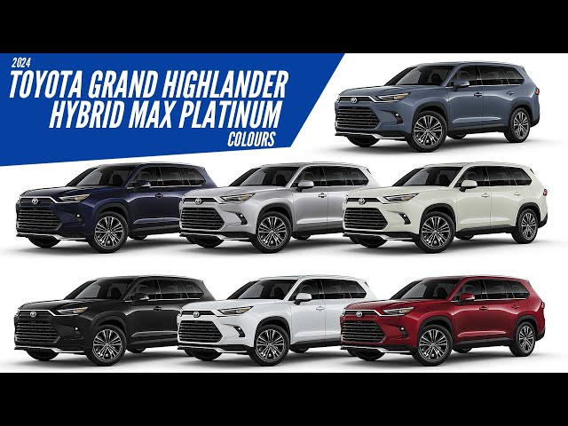 Colores Interiores Del Toyota Highlander 2024 2024 Toyota Grand