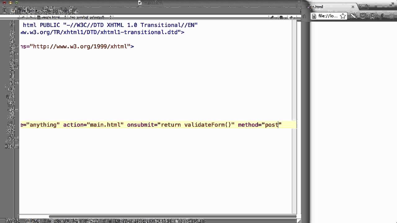 Javascript 43 Simple Form Validation Youtube