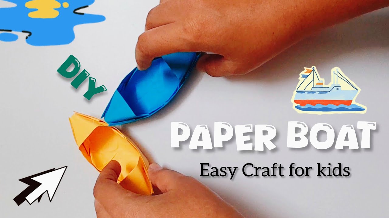 How to Make a Paper Boat | Easy Origami for Kids | Naanu Creates - YouTube