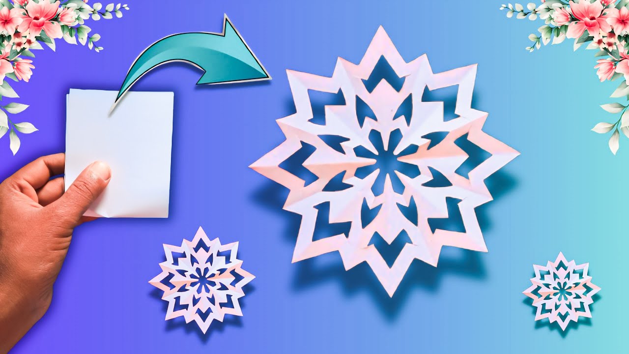 Paper Snowflakes | How to Make Paper Snowflakes out of paper | Paper ...