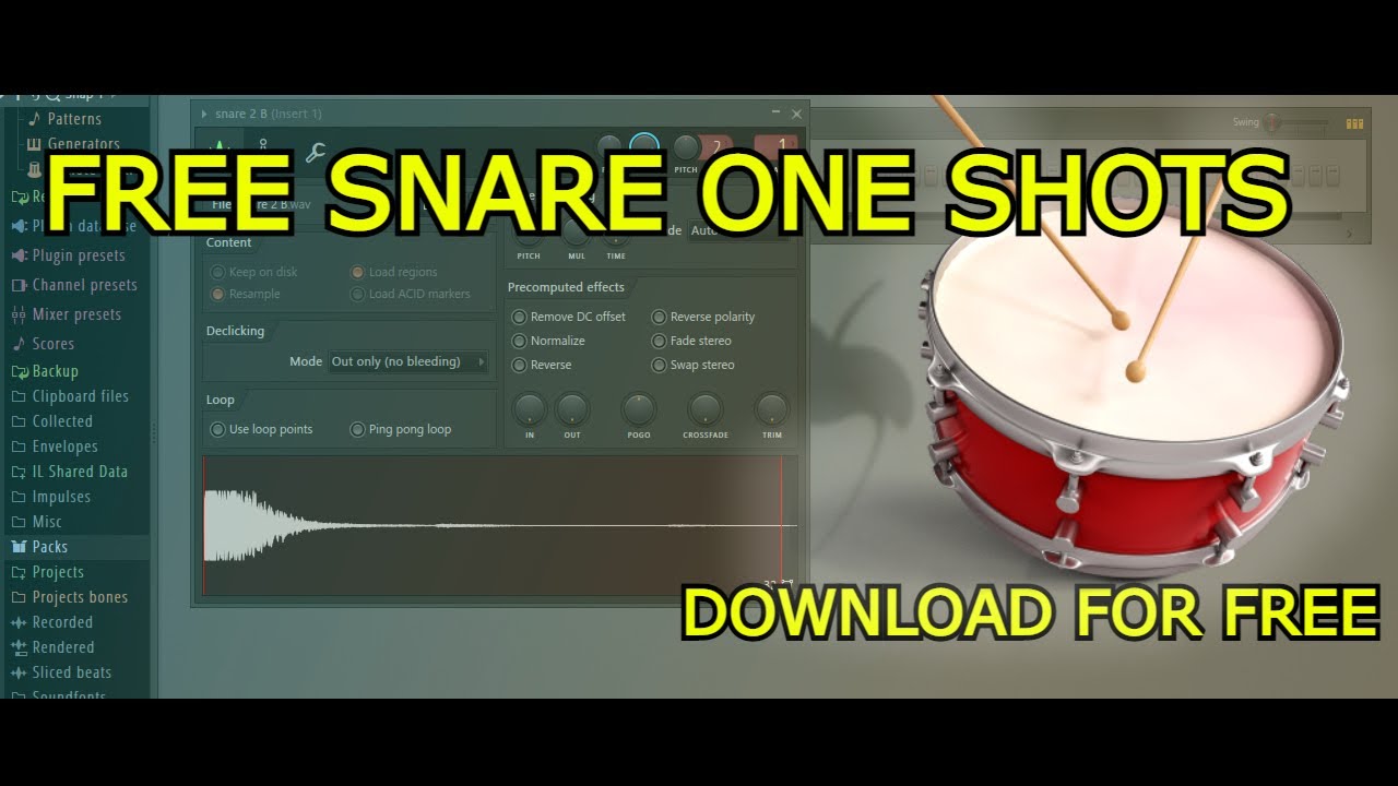 Snare One Shots / Samples / Sounds [ TRAP HIP HOP DRUM KIT PACK / Free ...