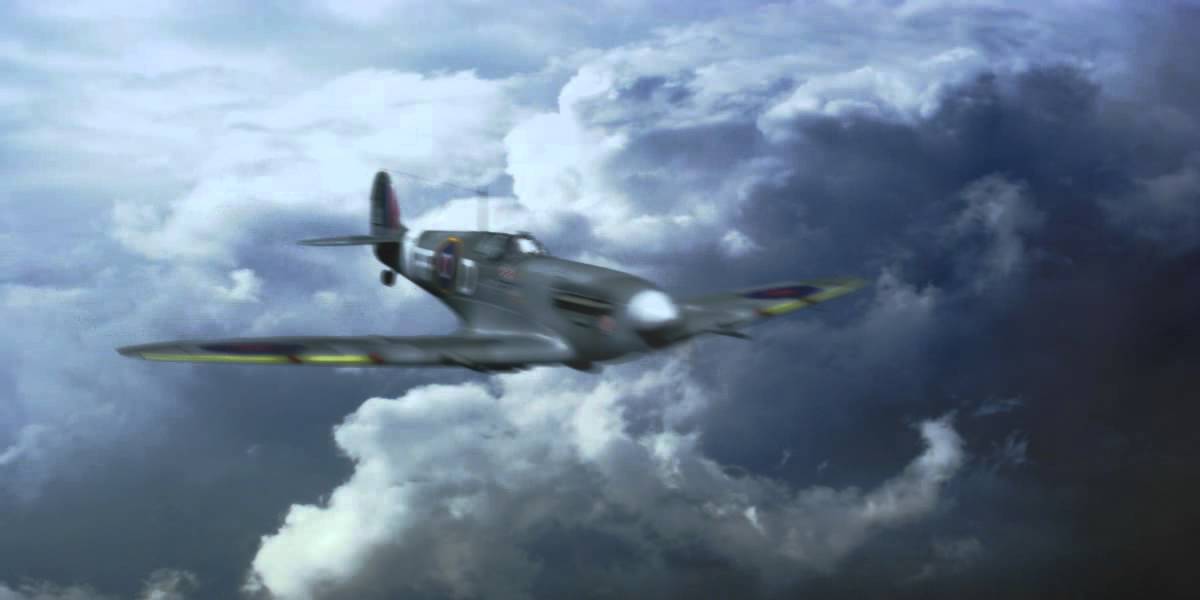 Spitfire flyby made with c4d and after effects - YouTube