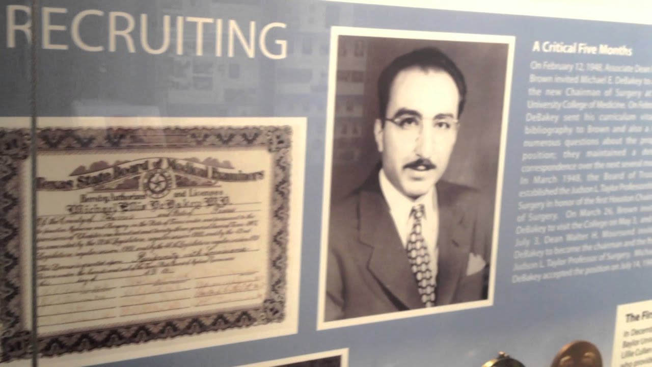 Take a tour of the Michael E. DeBakey Museum at Baylor College of ...