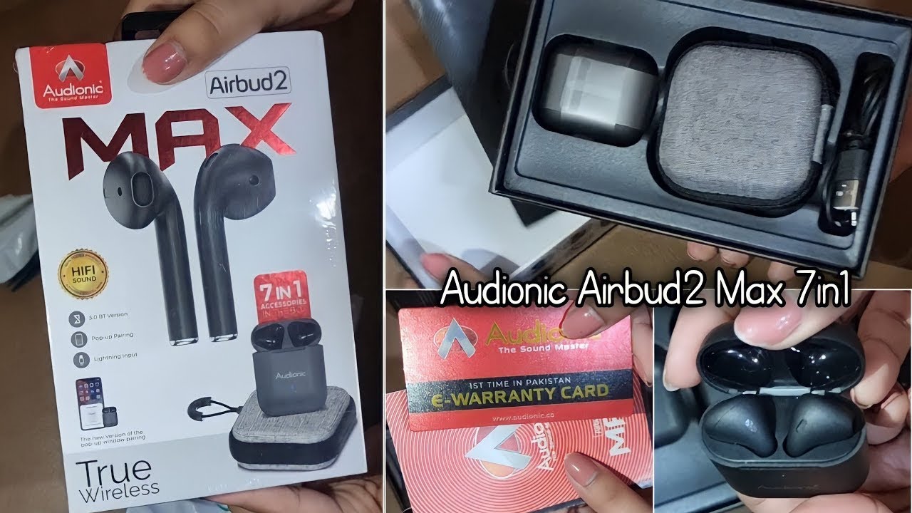 Audionic Airbuds 2 Max 7in1 Combo Pack Unboxing - YouTube