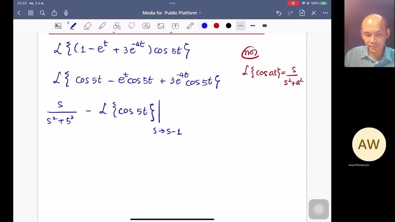 Laplace Transform - Example 3 - YouTube