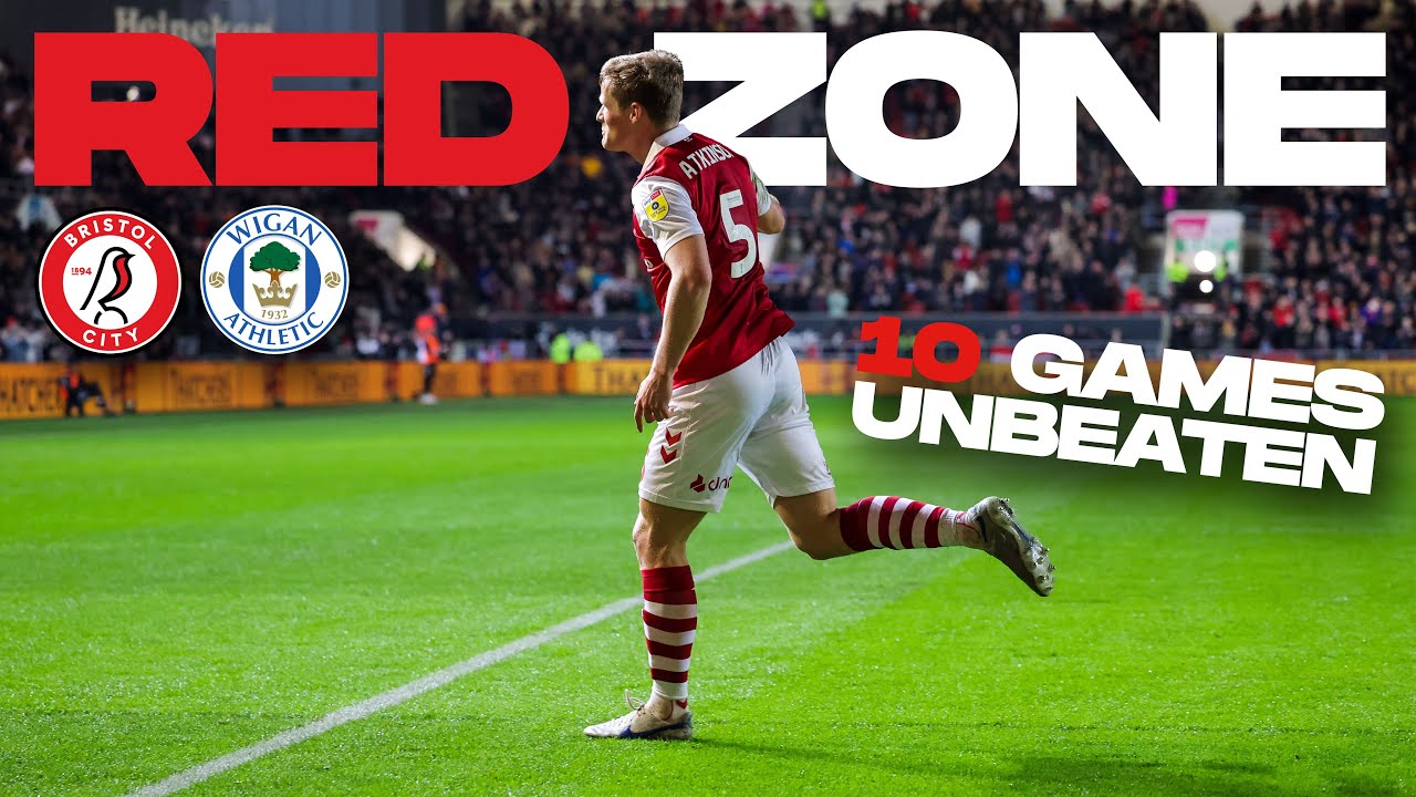 BIG ROB HEADS HOME 💥 | Bristol City 1-1 Wigan Athletic | Red Zone - YouTube