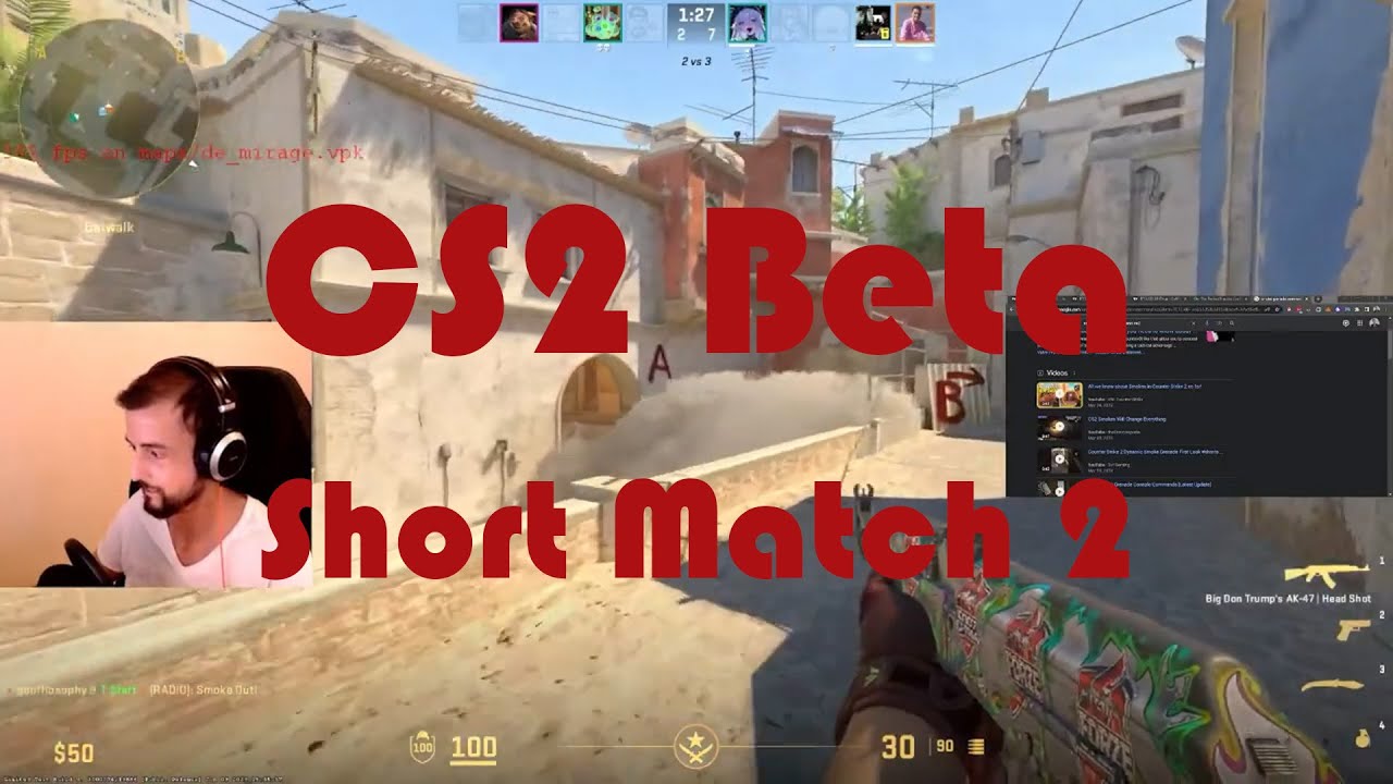 CS2 Beta Playtest - Short Match 2 - YouTube
