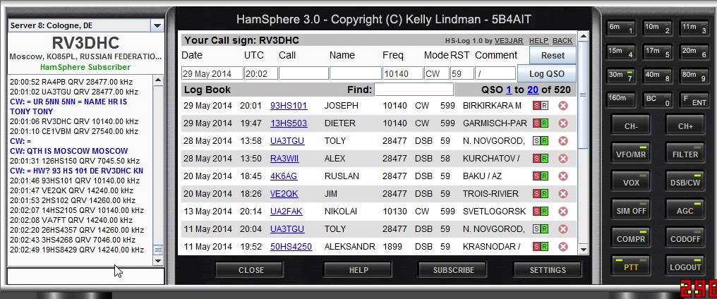 CW QSO to 93HS101 on HamSphere - YouTube