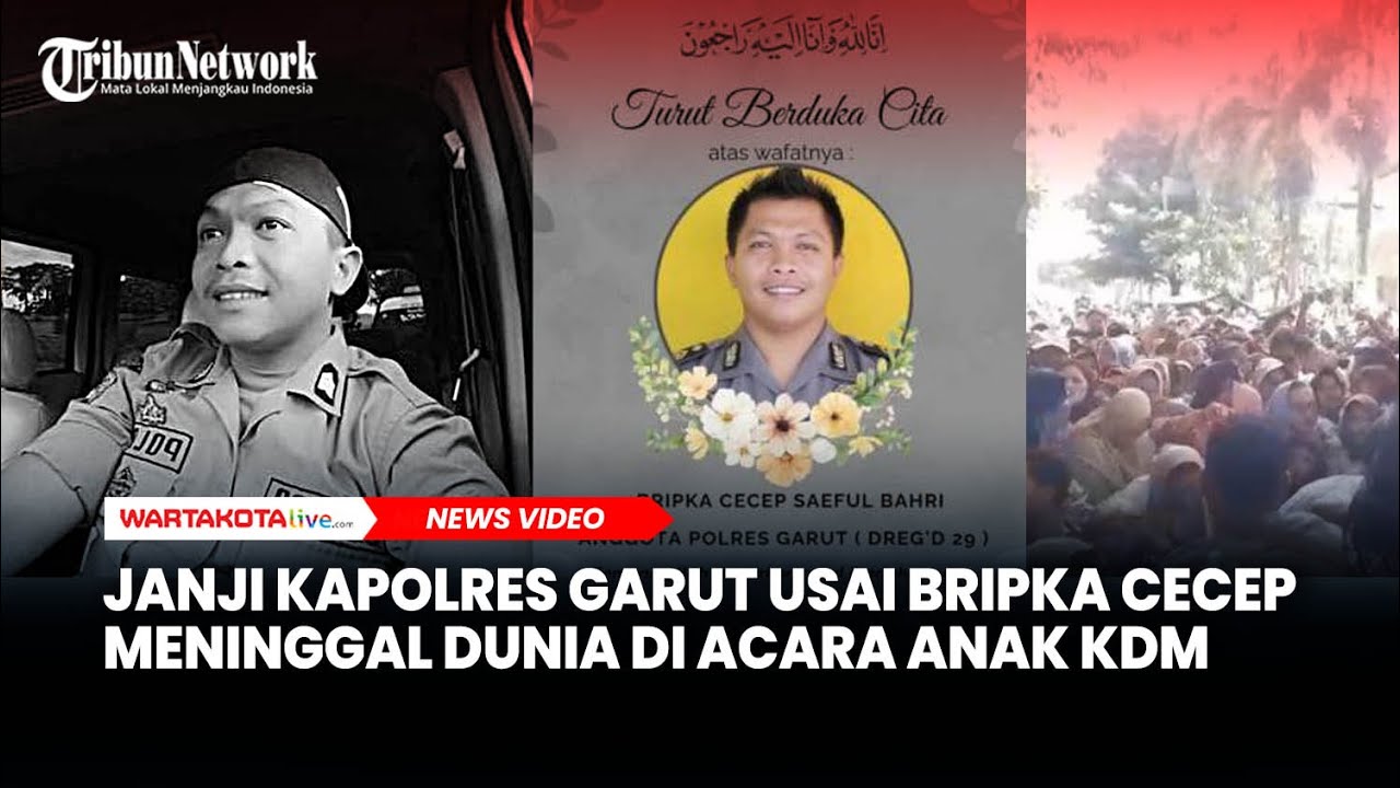 Janji Kapolres Garut Usai Bripka Cecep Meninggal Dunia di Syukuran ...