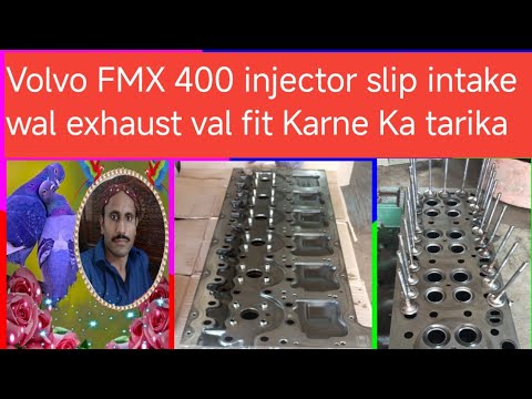 Volvo FMX 400 I engine head injector slave intake exhaust valve fit ...