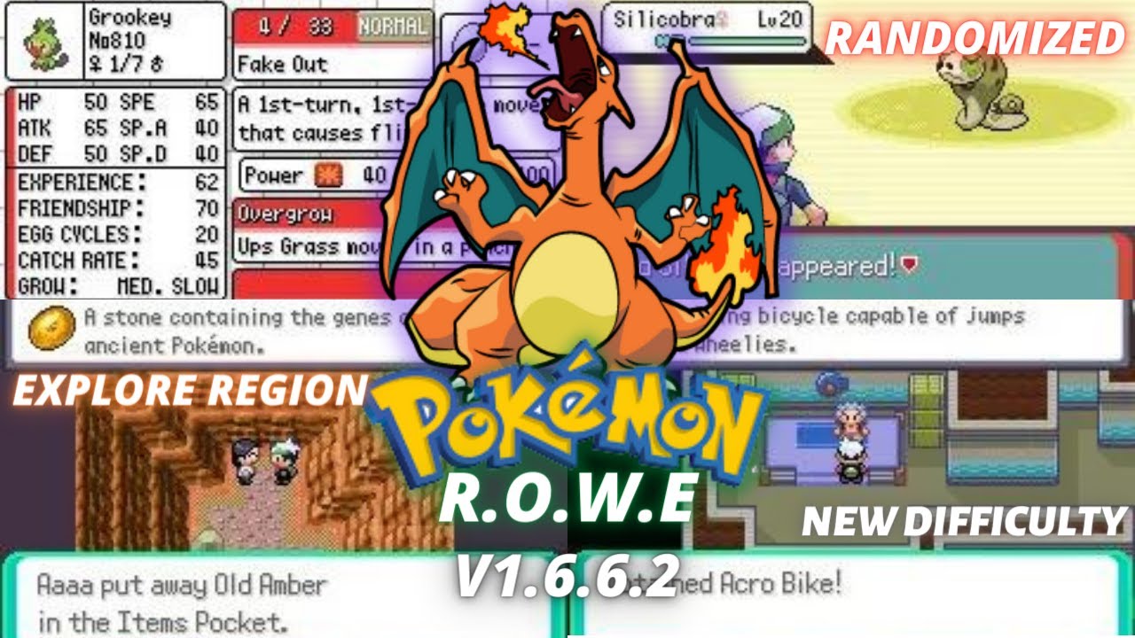 Pokemon ROWE । NEW (Updated) Pokemon GBA Rom Hacks You Must Play ...