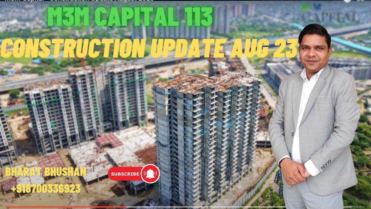 M3M capital 113 latest construction update - YouTube