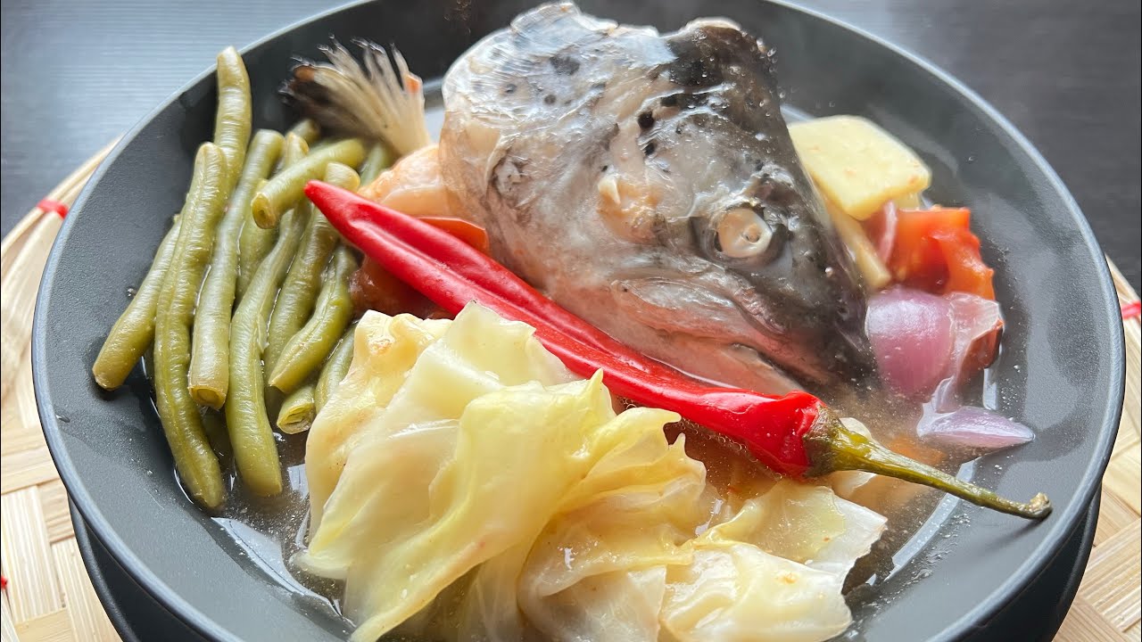 Fish Soup | Sinabawan Na Ulo Ng Salmon | Sinigang Na Isda - YouTube