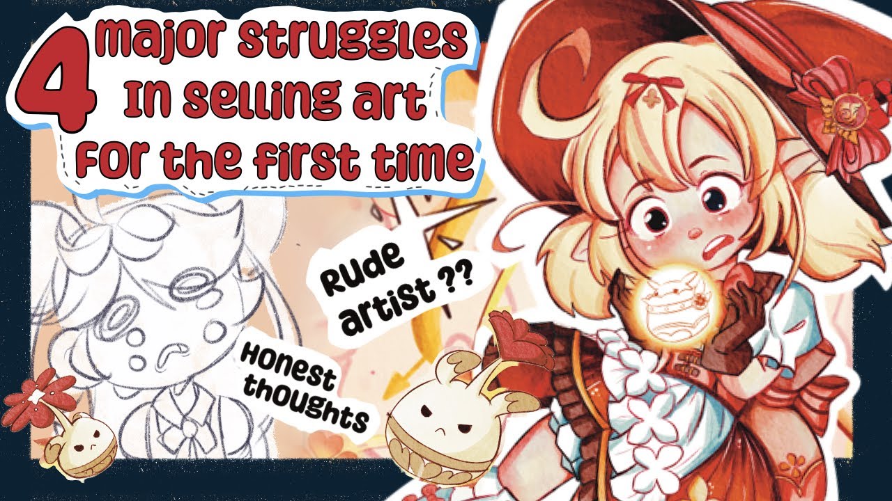 Selling art as a small artist!! |toxic artist ?!| draw with me| klee ...