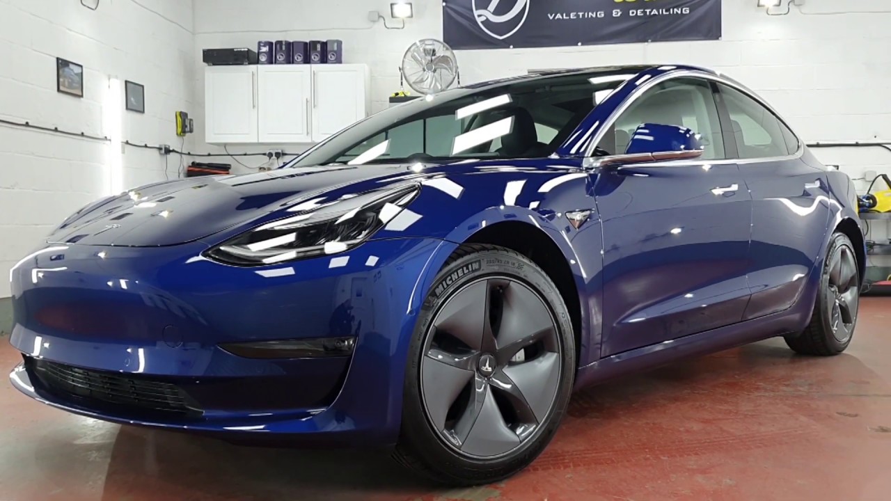Tesla Model 3 Detailing & Ceramic Coating - YouTube