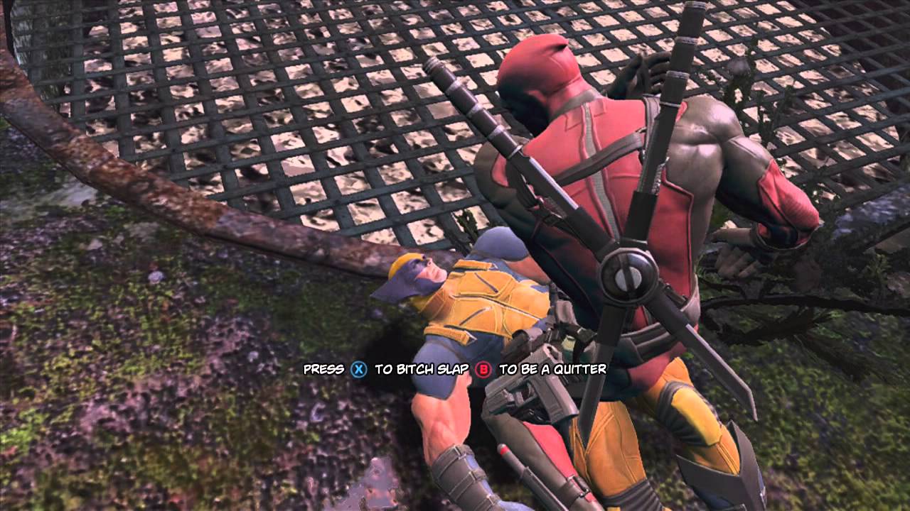 Deadpool The Game - Press X to Bitch Slap Wolverine - YouTube