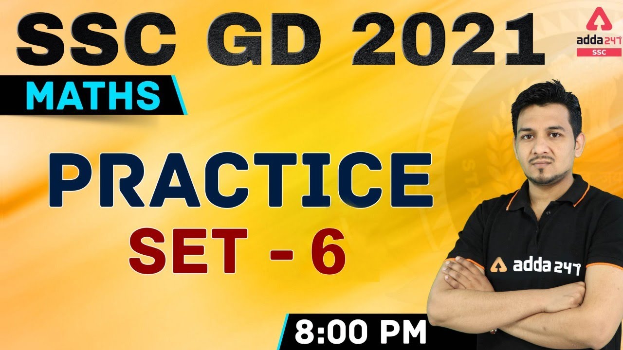 SSC GD 2021 | SSC GD Math Tricks Class | Practice Set 6 - YouTube