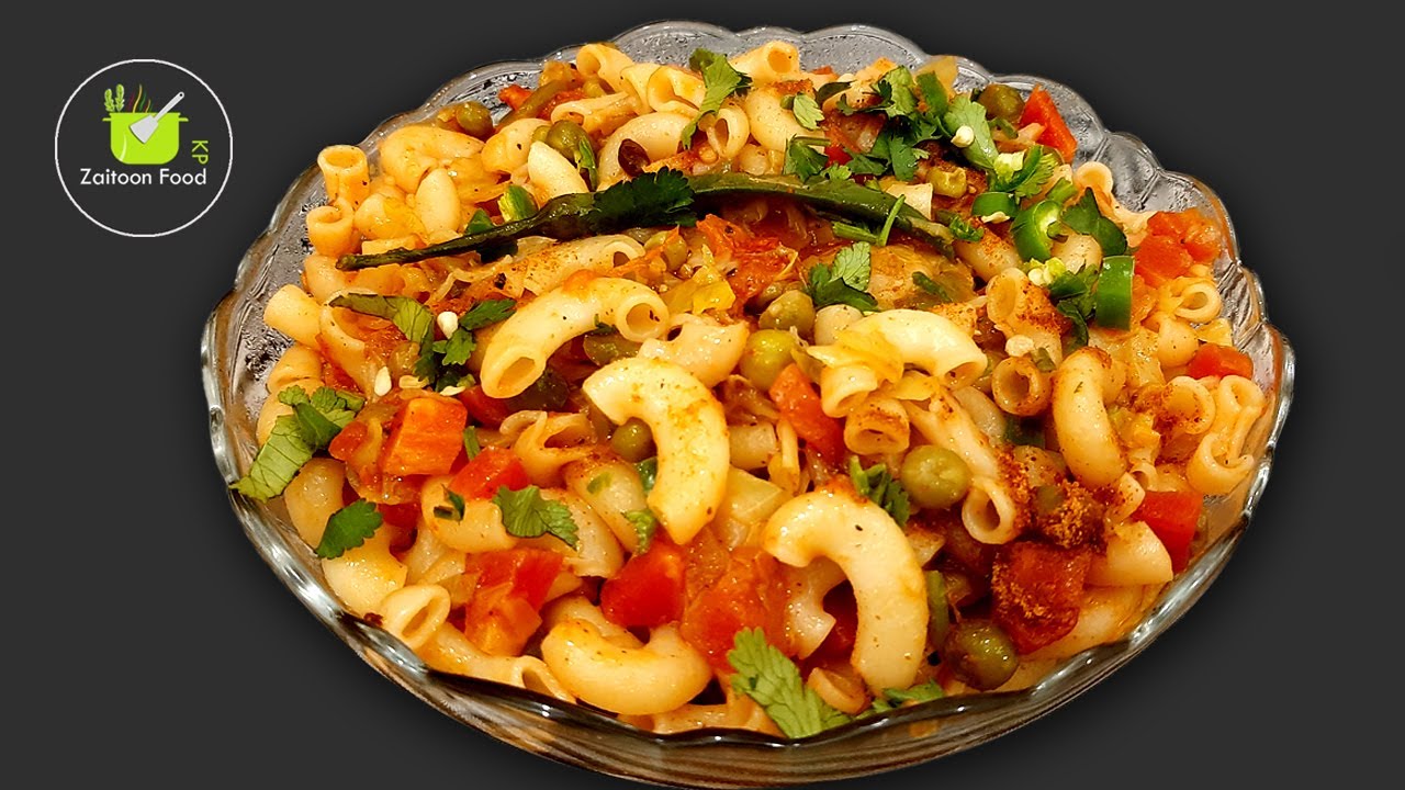 Vegetable Macaroni | How To Make Vegetable Macaroni Recipe By Zaitoon ...