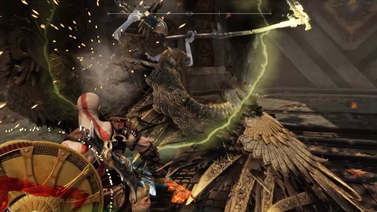 God of War - Valkyrie Gunnr Fight - No Damage - GMGOW Difficulty - YouTube