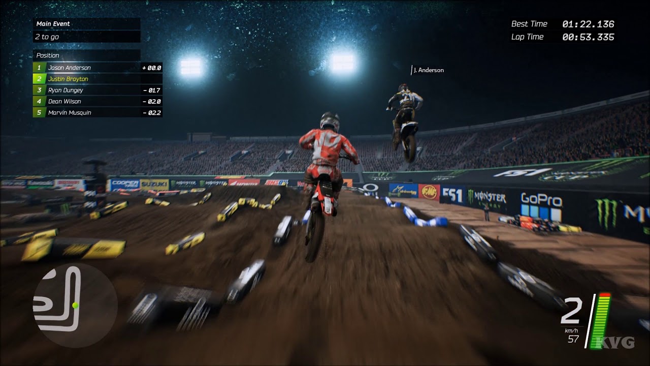 Monster Energy Supercross - Las Vegas (Sam Boyd Stadium) - Gameplay (PC ...