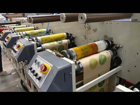 Flexo Printing Machine- STARFlex- by NBG - printing on 30 GSM paper ...