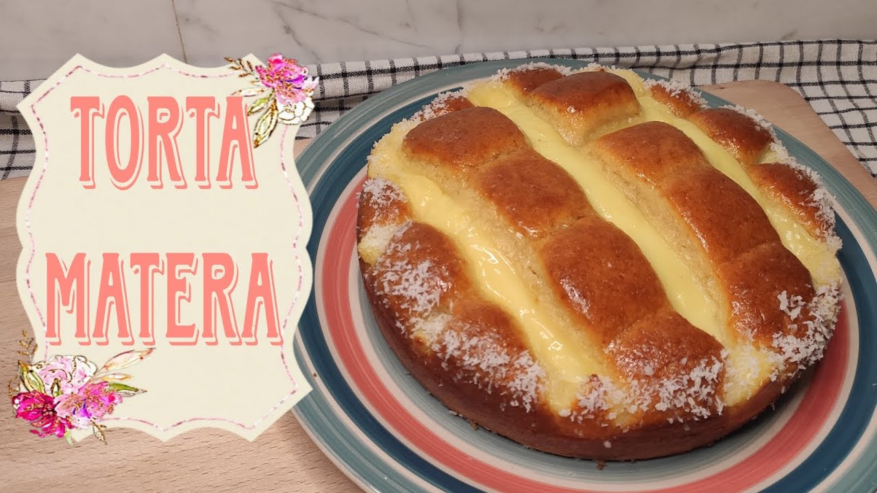 TORTA MATERA receta fácil y económica BIZCOCHO con CREMA PASTELERA ...