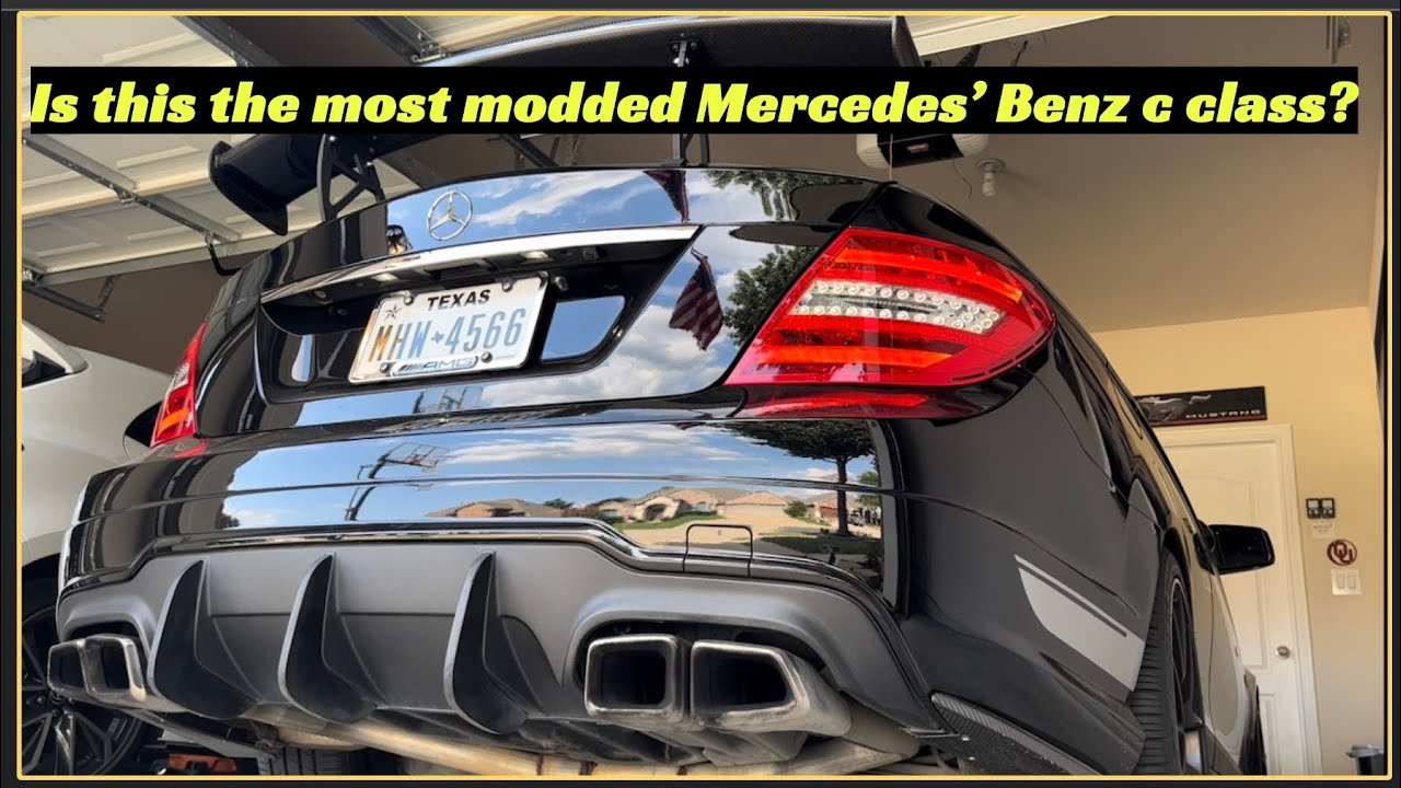 My Mercedes Benz c250 Coupe! (W204) Mini Mod list + Exhaust check - YouTube