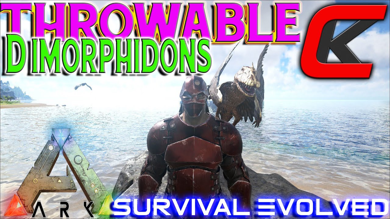 Ark: Survival Evolved - Throwable Dimorphodon and WE RAID CARNO ISLAND ...