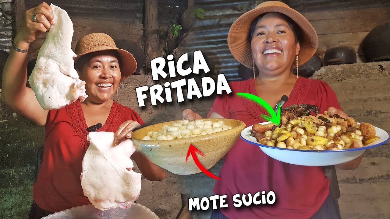 Hago una RICA FRITADA de Chancho y Mote Sucio. - YouTube