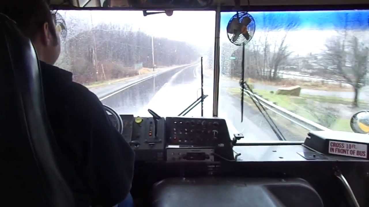 Driving a 1992 Carpenter FE School Bus - YouTube