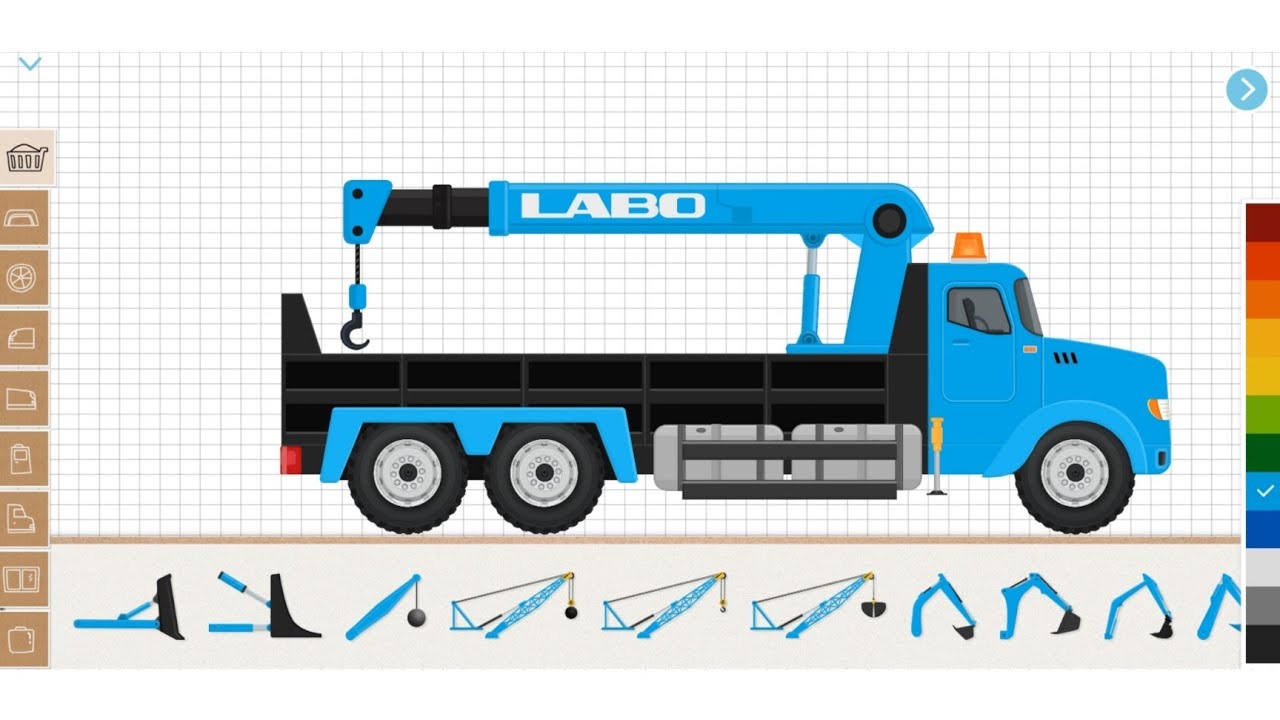 Labo Construction Truck - Blue Tow Truck - YouTube