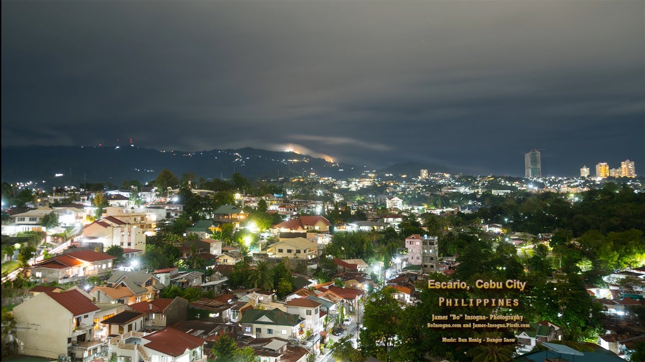 Escario - Lahug - Cebu City LIGHTS Skyline Time Lapse - YouTube