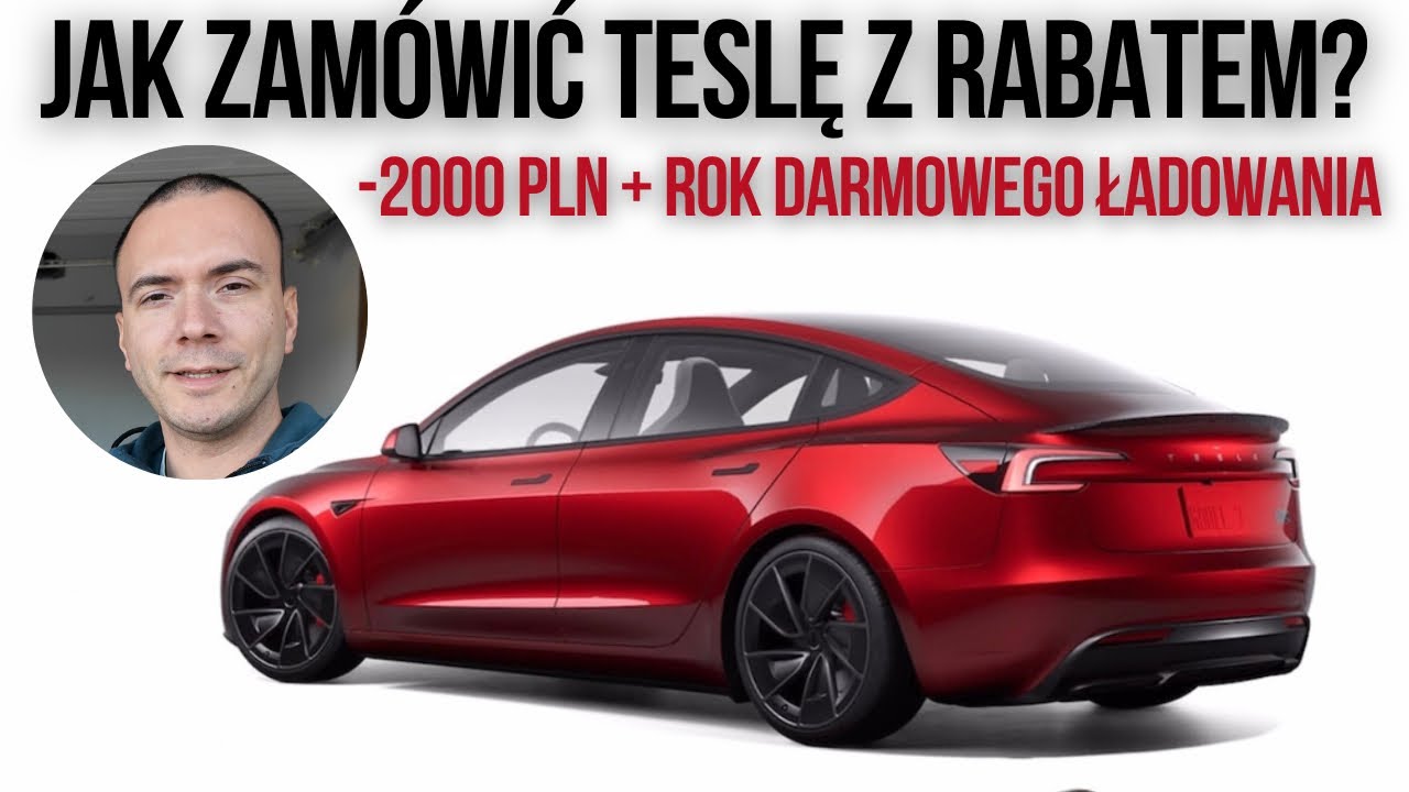 Jak kupić Teslę z rabatem 2000zł i darmowym ładowaniem na rok? - YouTube