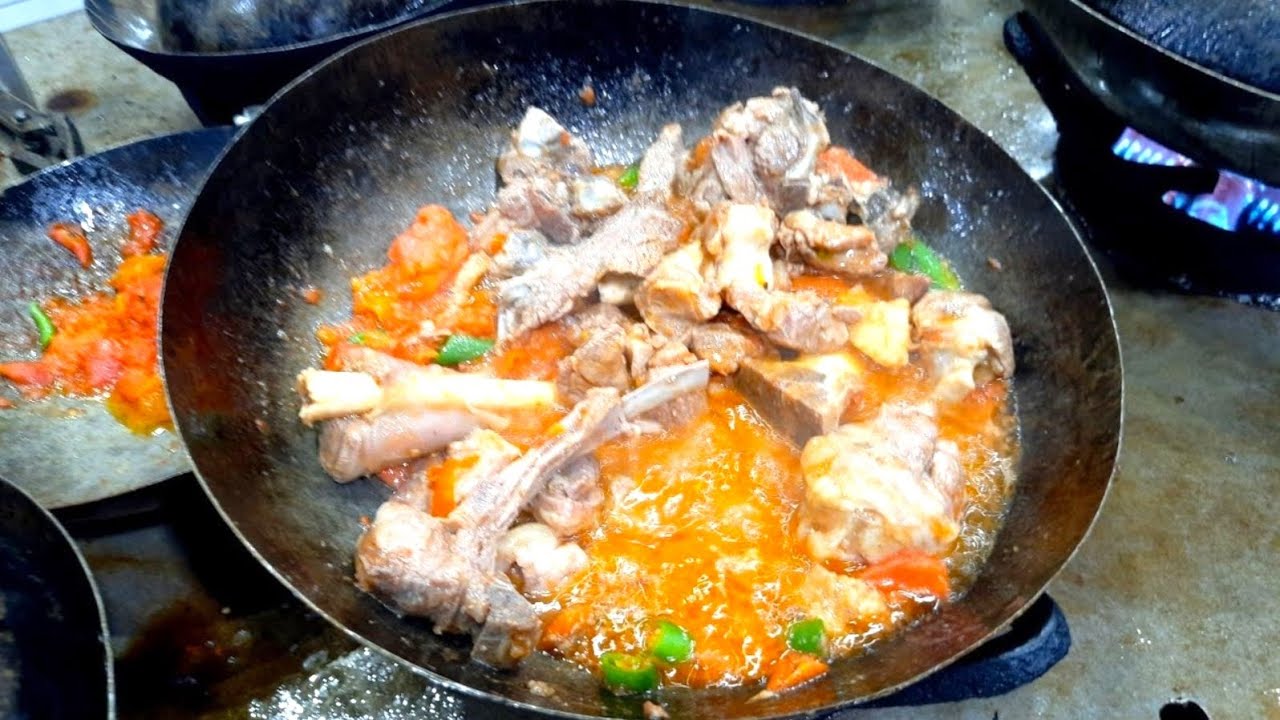 3 kg Pakistani Mutton Karahi Cooking | Pakistani street food Peshawar ...