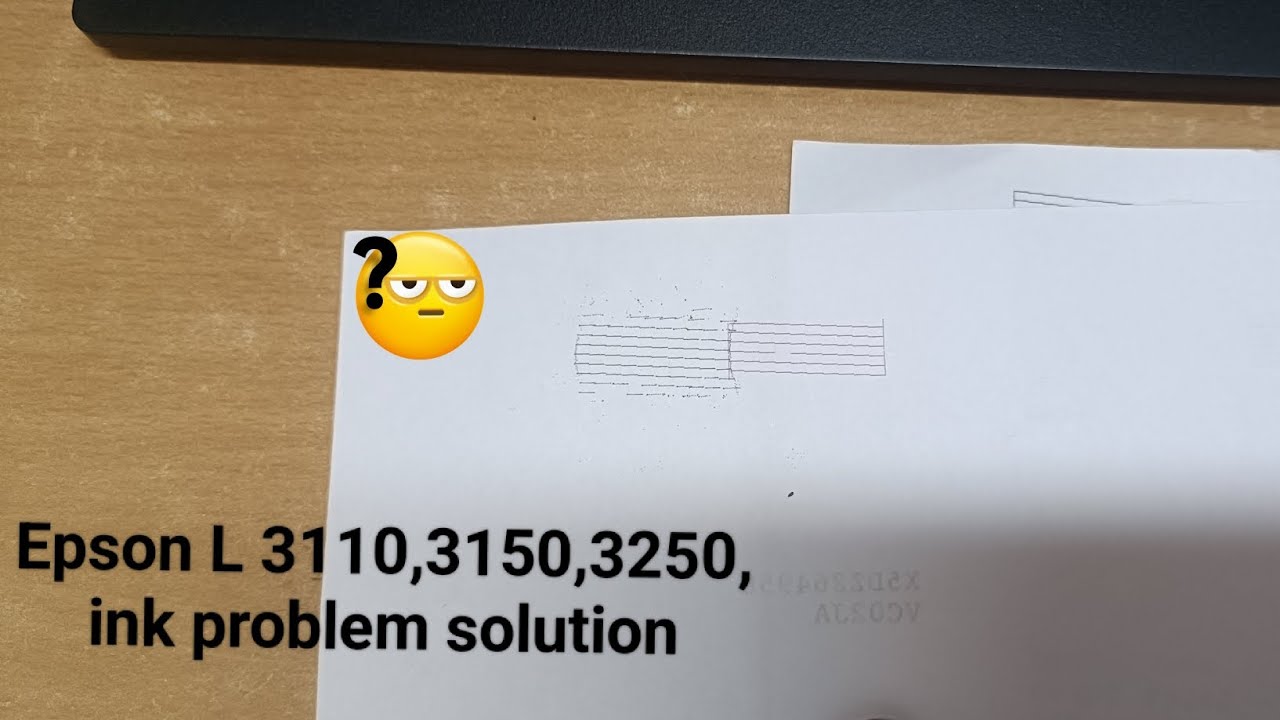 Epson L 3110,3250,3150,5190,5290 printer ink problem solution - YouTube