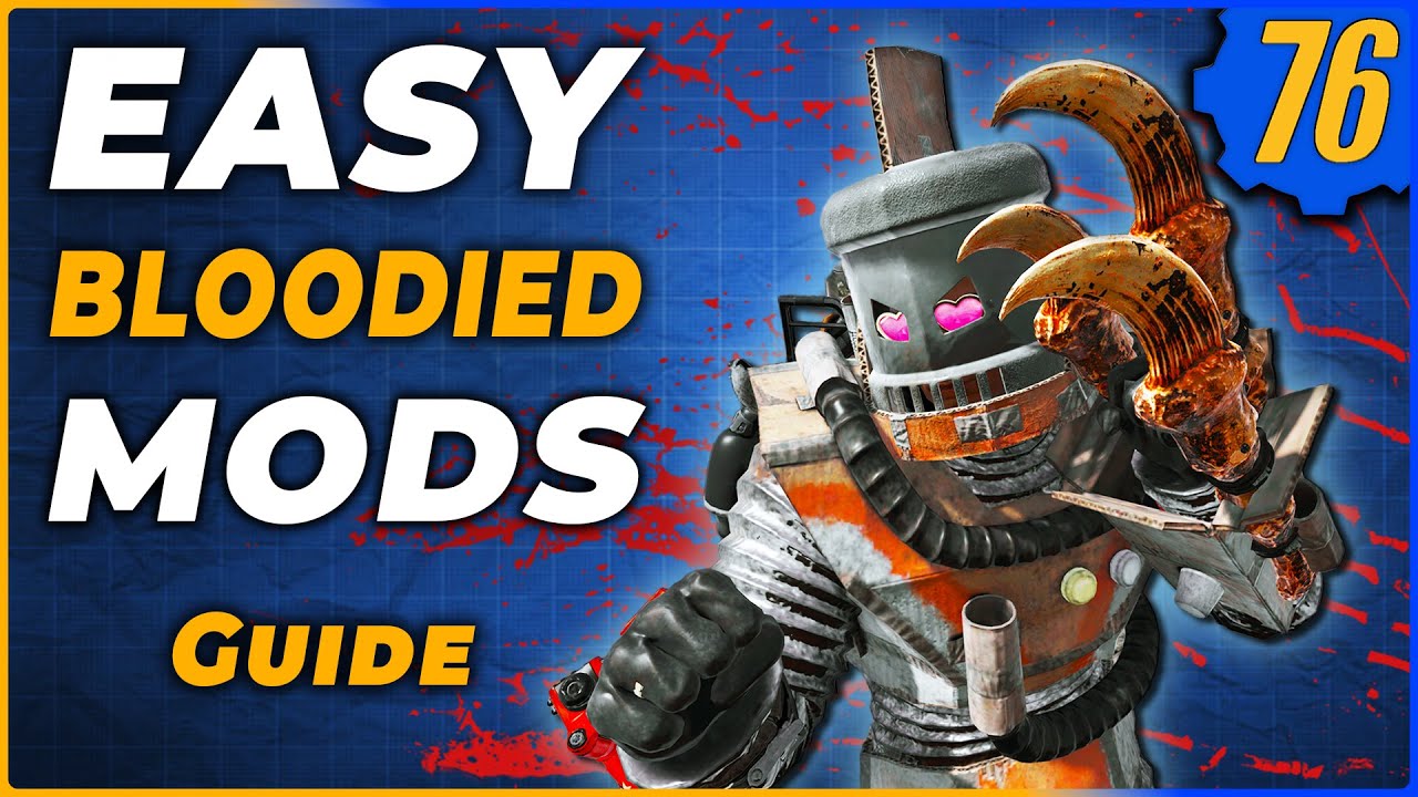 Get the Most Wanted Bloodied Legendary Mod Fast in Fallout 76 - YouTube