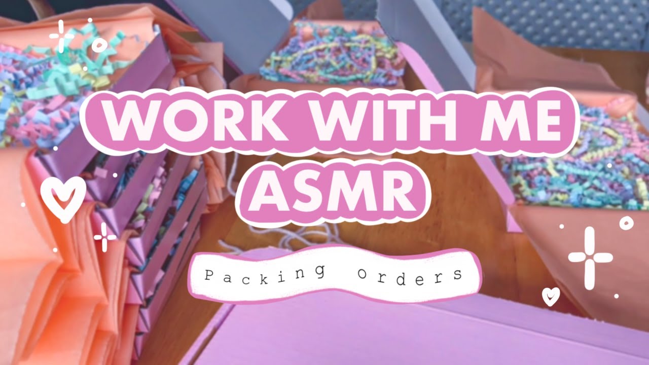Work with me asmr 💻 preparing boxes for small business orders in real ...