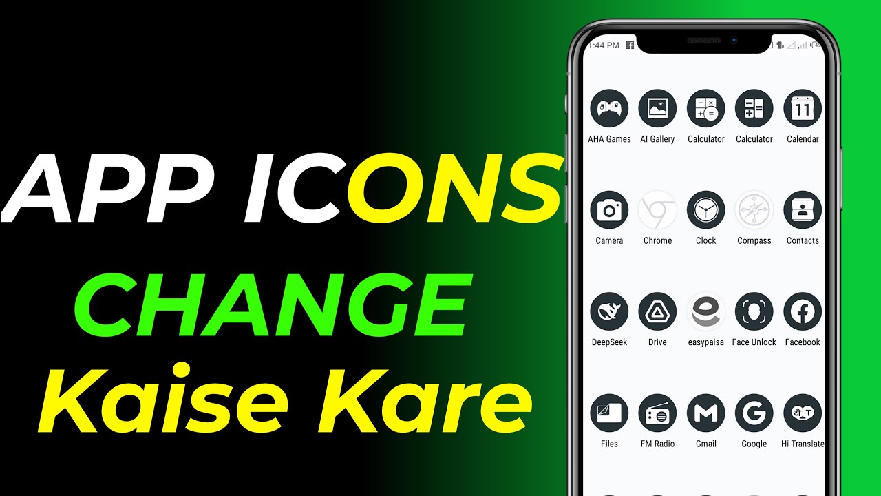 How To Change Mobile APP icons Professional Look || Mobile Ke App Icons ...