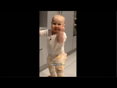 Baby flips off father after being told to come. - YouTube