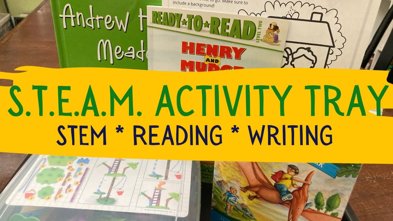 STEM/STEAM Tree House Building Activity Tray for my 1st grader ...