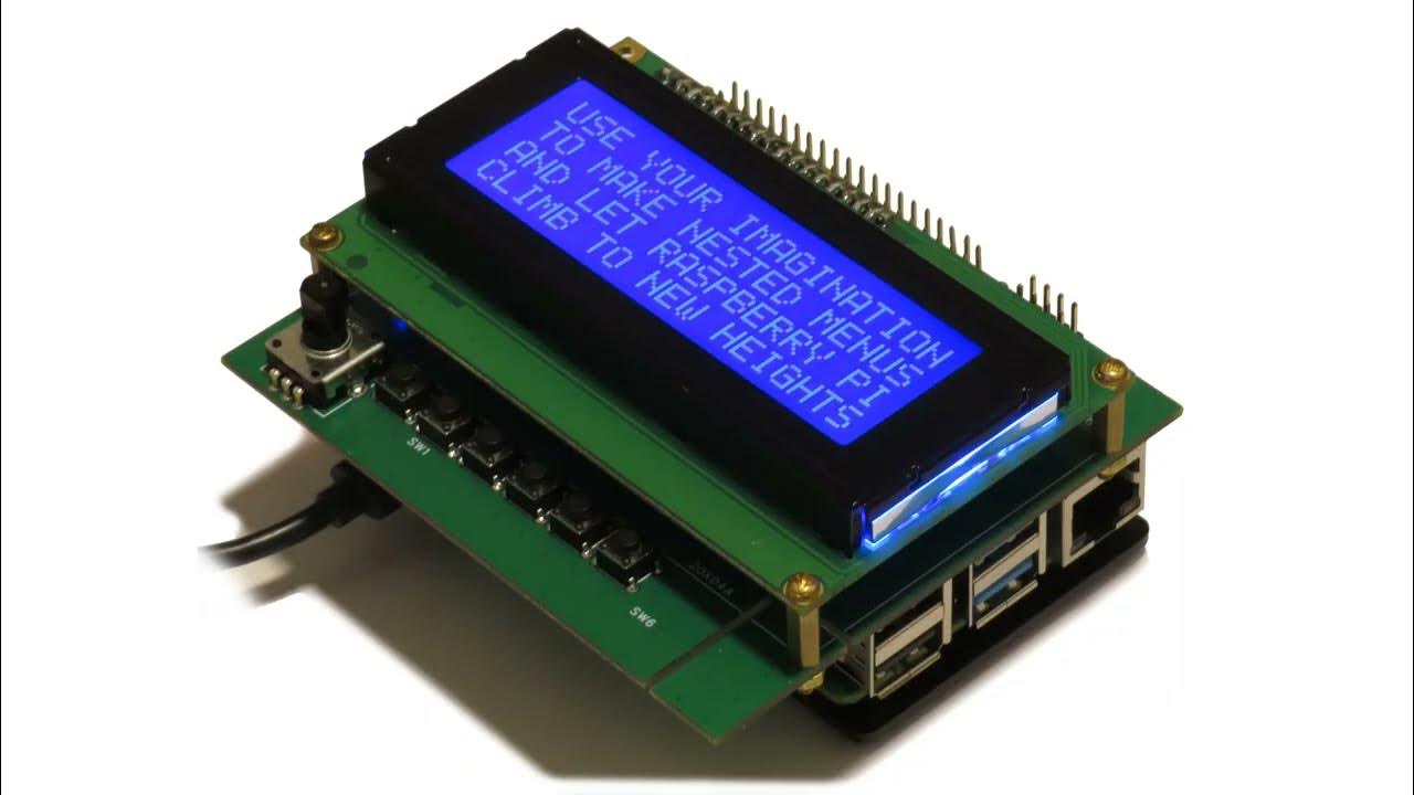 6-in-1 LCD Adapter Kit for Raspberry Pi. Use 1602 or 2004 LCDs, rotary encoder and 6 pushbuttons ...