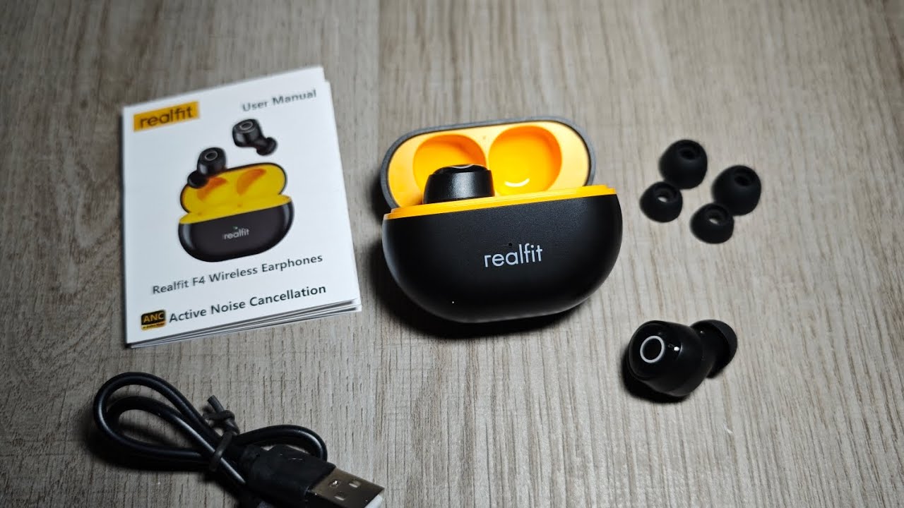 Realfit F4 TWS True Wireless Bluetooth Earbuds (Review) - YouTube